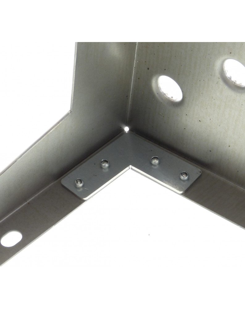 Galvanised steel slopestep, Mini series, 200 mm, perforated with ...