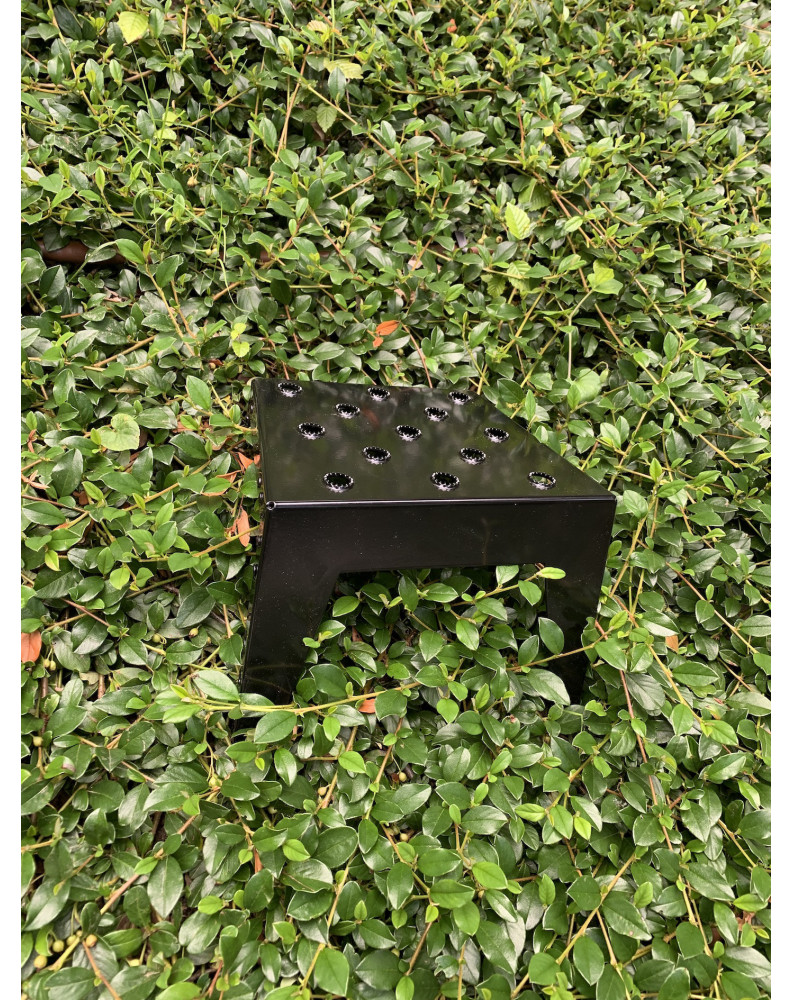 Galvanised steel slope step, Mini series, 200 mm, with punched serrated ...