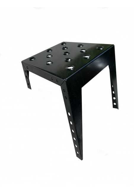 Galvanised steel slope step, Mini series, 200 mm, with punched serrated ...
